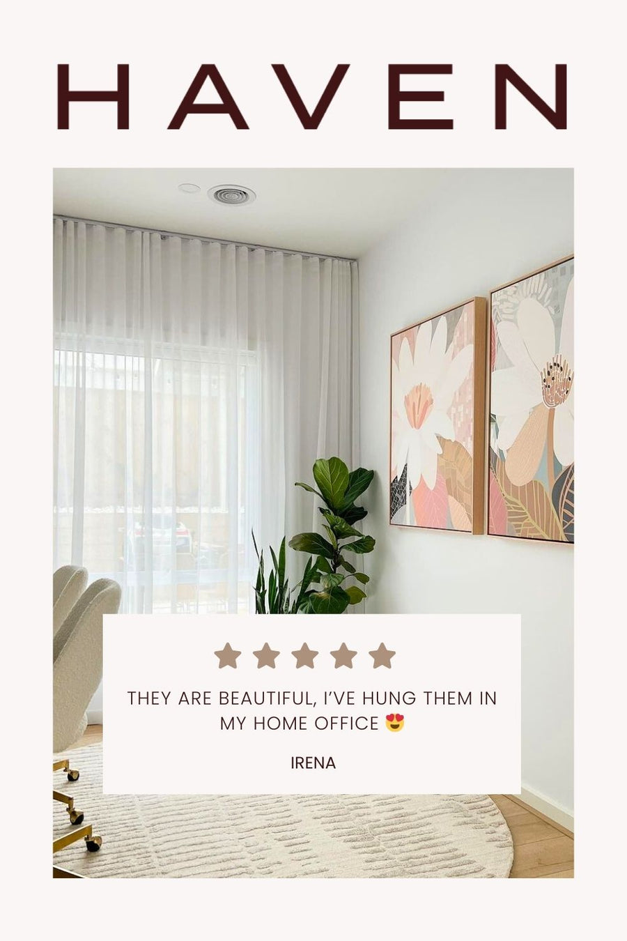 Magnolia No. 2 Framed Canvas | Haven Prints | Wall Art